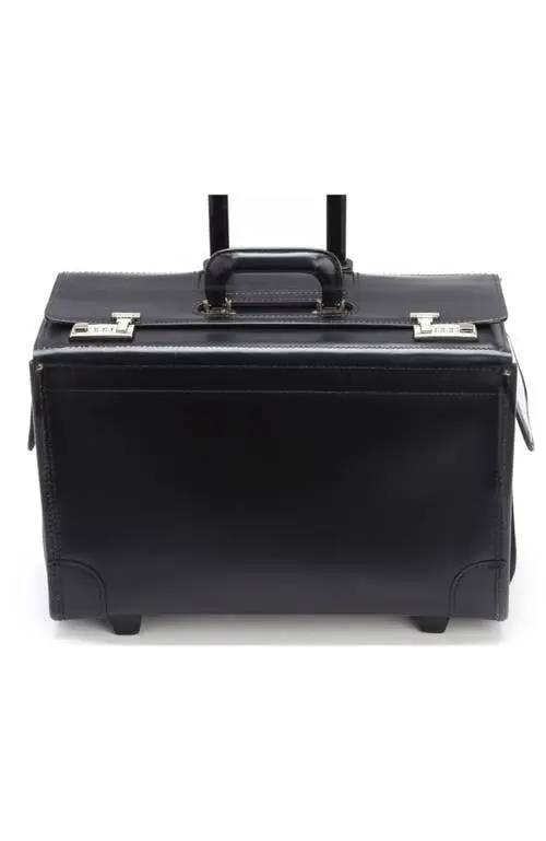 KORCHMAR Litigator Leather Wheeled Catalog Case